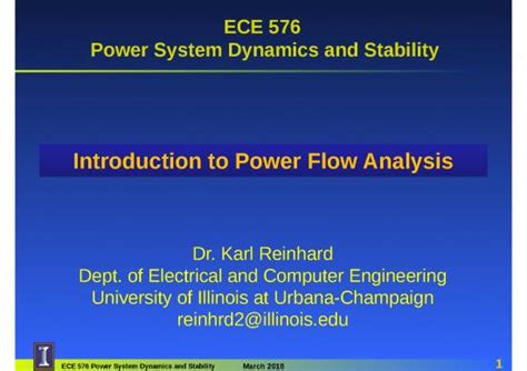 Analysis Ppt Ece Power Flow Analysis Reinhard