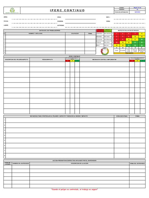 Iperc Continuo Hoja Pdf