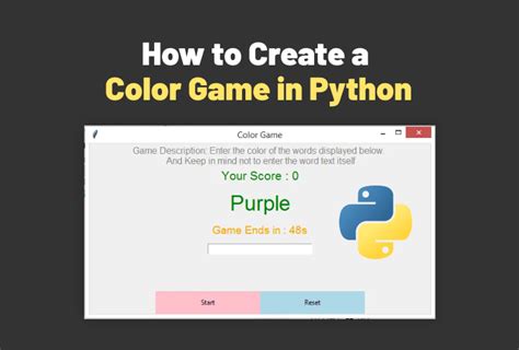 How To Create A Color Game In Python