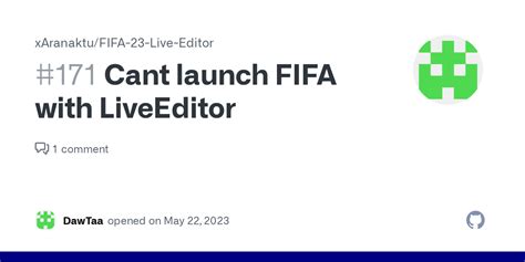 cant launch fifa with liveeditor · issue 171 · xaranaktu fifa 23 live
