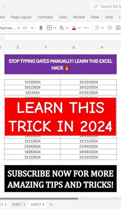 stop typing dates manually learn this excel hack 🔥 excelhacks