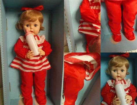 thirstee walker doll 1962 nrf box no top on box usa made 3233457822