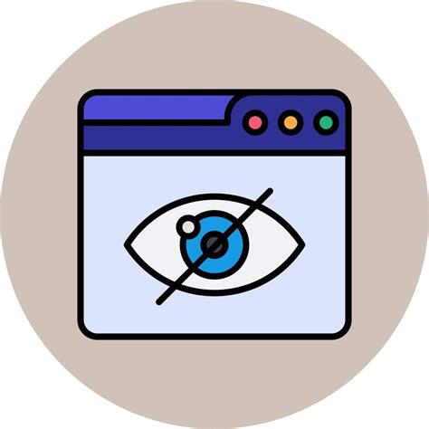 Web Hide Vector Icon Vector Art At Vecteezy