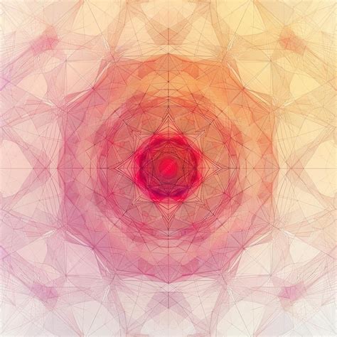 Premium Photo Abstract Geometric Background With Red Circle Pattern