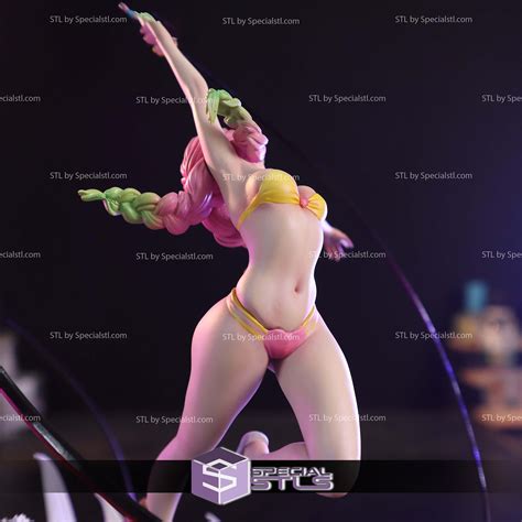 Mitsuri Kanroji Bikini In Action Digital Sculpture Specialstl