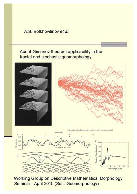 Pdf About Girsanov Theorem Applicability In The Fractal And Stochastic Geomorphology