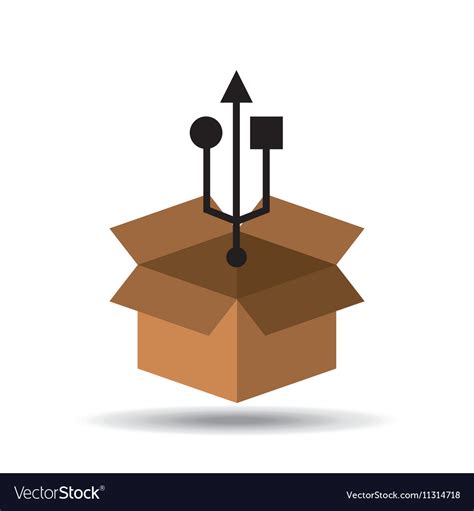 Symbol Usb Connection Icon Design Royalty Free Vector Image