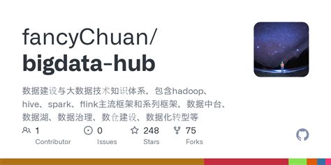 Github Fancychuanbigdata Hub 数据建设与大数据技术知识体系，包含hadoop、hive、spark