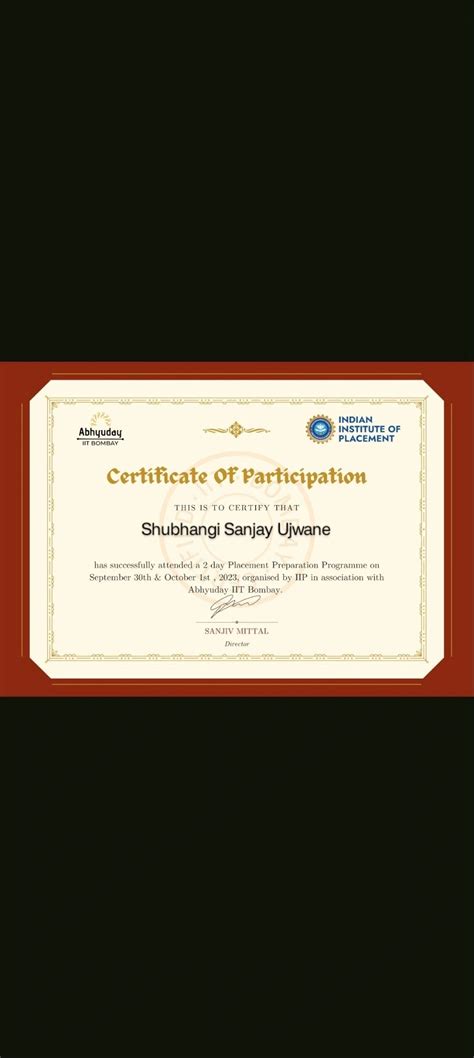 Shubhangi Ujwane On Linkedin Placement Iit Iip