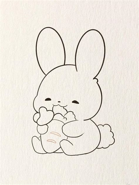 可爱萌呆的小兔子简笔画图片怎么画漂亮 张 简笔画图片大全
