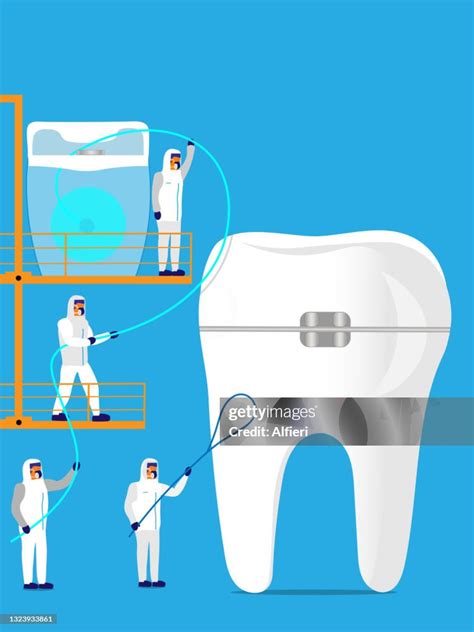 Flossing Under Braces With Threader High Res Vector Graphic Getty Images