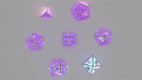 Artstation Space Low Poly Dice Game Assets