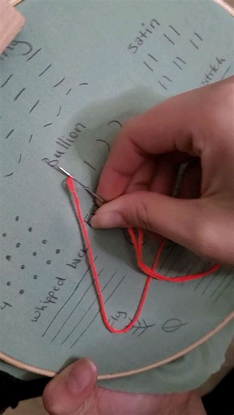 How To Bullion Embroidery Stitch Bullion Embroidery Embroidery