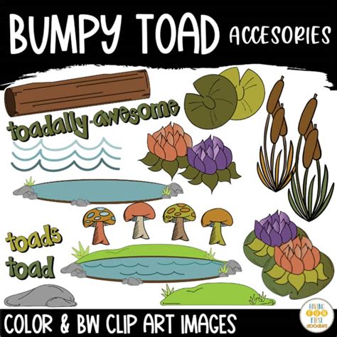 Toad Clipart Bumpy Toad Clip Art Image Accessories And Paper Bundle