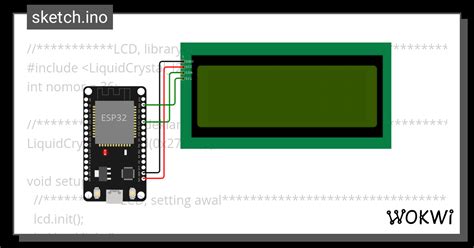 Program Lcd Pak Rifqi Wokwi Esp32 Stm32 Arduino Simulator