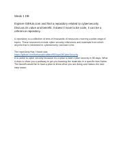 Explore Github For Cybersecurity Resources Days Of Cyber Course Hero