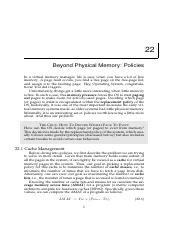 Optimizing Memory Management Deciding Page Eviction Course Hero