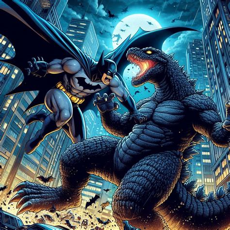 Batman Vs Godzilla By Vilgotek On Deviantart