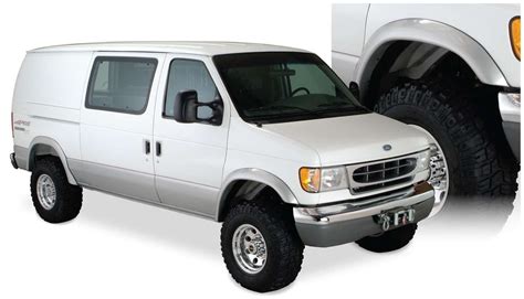 Bushwacker 22004 11 Extend A Fender Flares Black Pair For E 350 Econoline