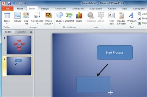 Как сделать схему в презентации Powerpoint 2010