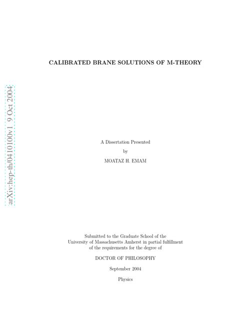 calibrated brane solutions of m theory pdf string theory