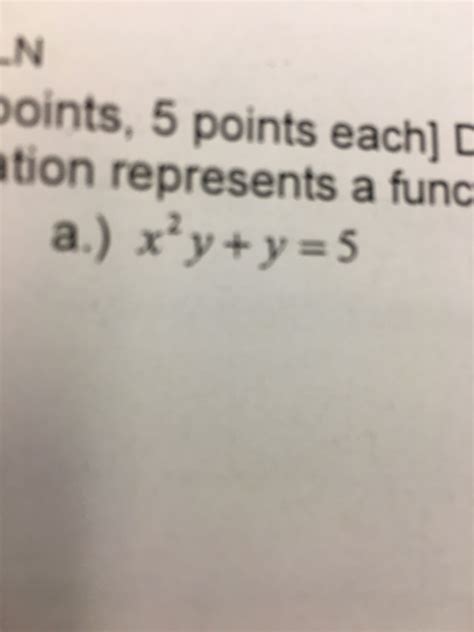 Solved Determine Algebraically Whether The Given Equation