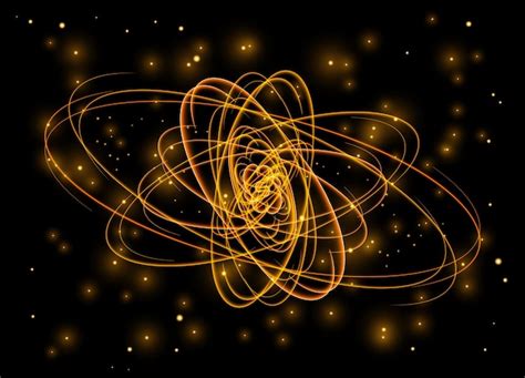 Premium Vector Golden Glowing Shiny Lines Effect Glowing Magic Fire