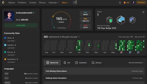 Krishan Lakhotia On Linkedin Leetcode 100daysofcode Codingjourney Datastructures Algorithms