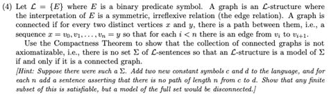 let l {e} where e is a binary predicate symbol a