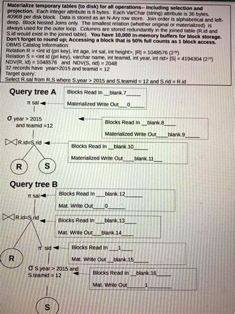 Materialize Temporary Tables To Disk For All Operations Including Selection And Projection
