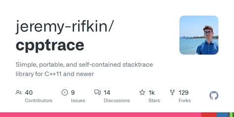 Github Jeremy Rifkin Cpptrace Simple Portable And Self Contained Stacktrace Library For C