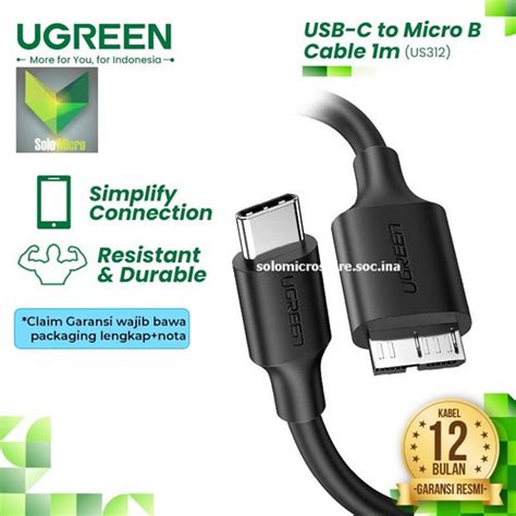 Jual Ugreen Kabel Hardisk Usb C To Micro Usb Kabel Hardisk Type C M Kota Surakarta
