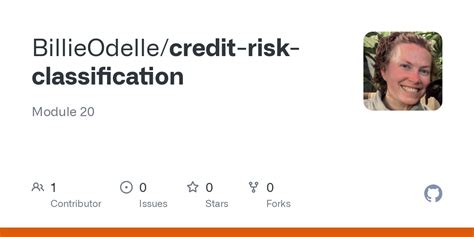 Github Billieodellecredit Risk Classification Module 20