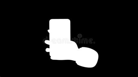 Hand Using Mobile Phone With Search Bar Shopping Cart Qr Code Coin Money Scooter Goods Box