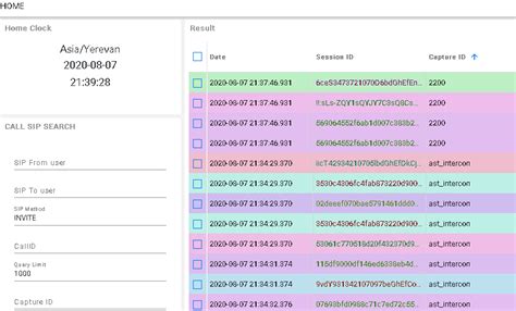 Call Sip Search With Capture Id Is Not Working Issue Sipcapture Homer App GitHub