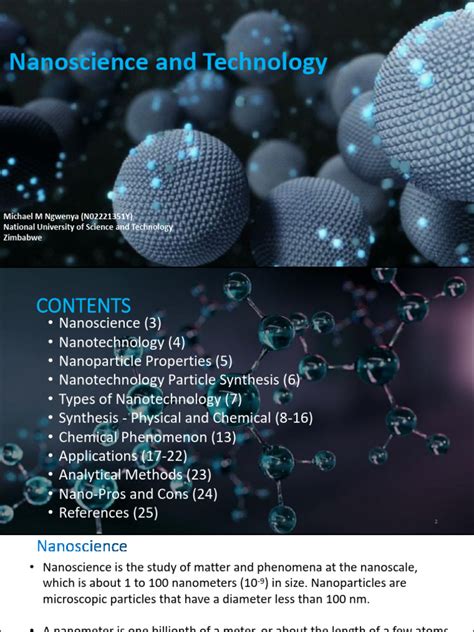 Nano Science Group 4 Pdf Nanotechnology Nanoparticle