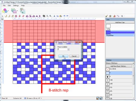 Chart Editor Other Features EnvisioKnit Design Studio User S Manual