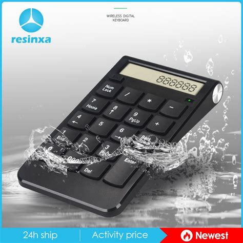 Resinxamy Wireless Number Pad 24g With Digital Display Portable