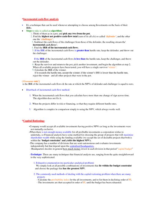 SOLUTION Incremental Cash Flow Analysis Studypool
