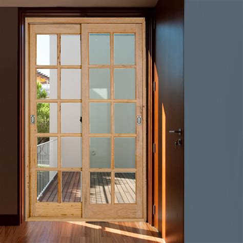 Kit Porta De Correr Madeira Pe621 Gold Natural 216cm X 200cm Esel