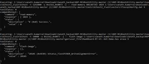 Issue In Flashing The Hex File Using Nxp Boot Utility V350 Nxp