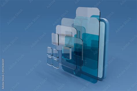 Futuristic Smartphone Mockup Create User Interface Management Template
