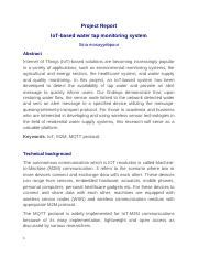 IoT Based Water Tap Monitoring System A Reliable Solution For Course