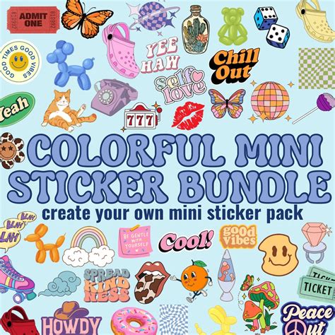Mini Vinyl Stickers Create Your Own Waterproof Sticker Pack Custom 1