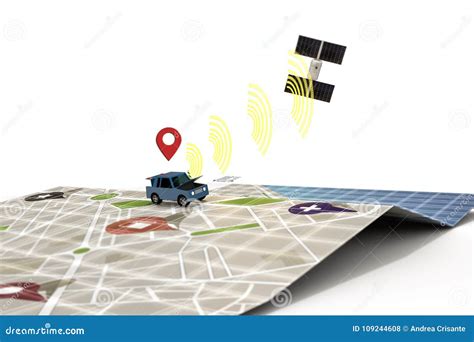 Geolocalization Map Isolated On White Background Stock Illustration