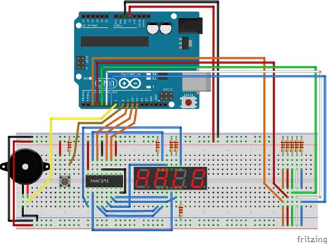 controlling all 4 digits on 7 segment display with 74hc595 general