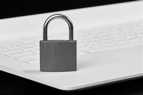 Premium Photo Padlock On A Laptop As A Concept Of Protecting