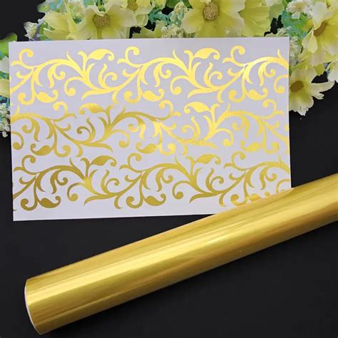 알리나컷 매트 골든 메탈릭 호일 롤 5m 길이 X 195cm 너비 라미네이터 레이저 프린터용 알루미늄 열전 Temu Republic Of Korea