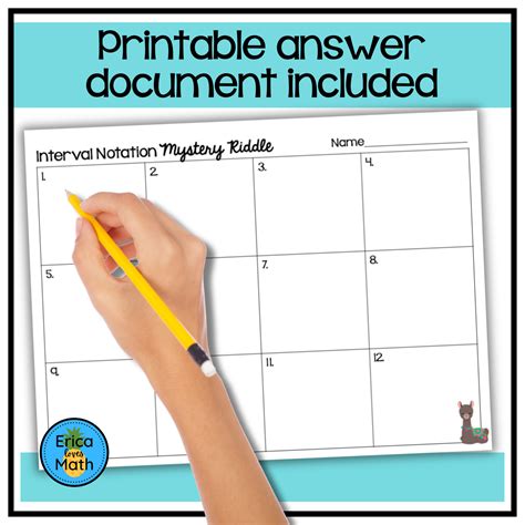 Writing Inequalities In Interval Notation Digital Mystery Riddle Activity Made By Teachers