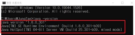 [java] 자바 jdk 버전 확인 방법 cmd 명령어